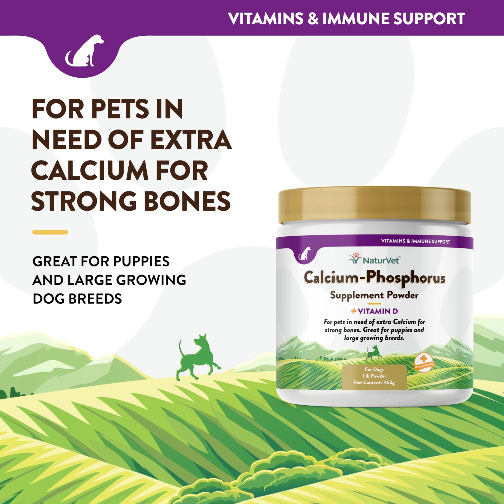 Dog Calcium-Phosphorus Powder - NaturVet®